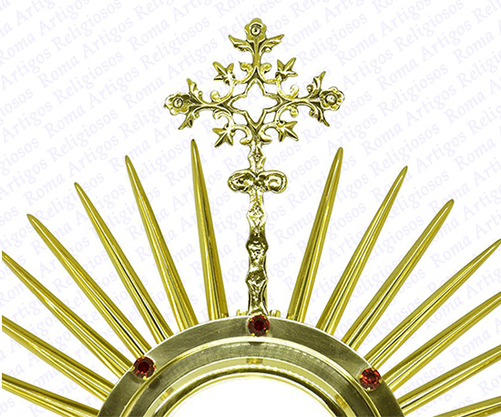 Roma Artigos Religiosos - Ostensório raio simples