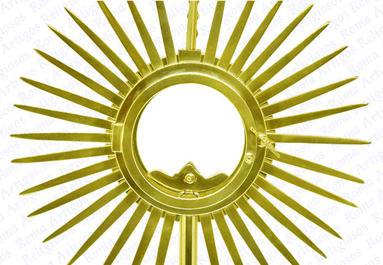 Roma Artigos Religiosos - Ostensório raio simples