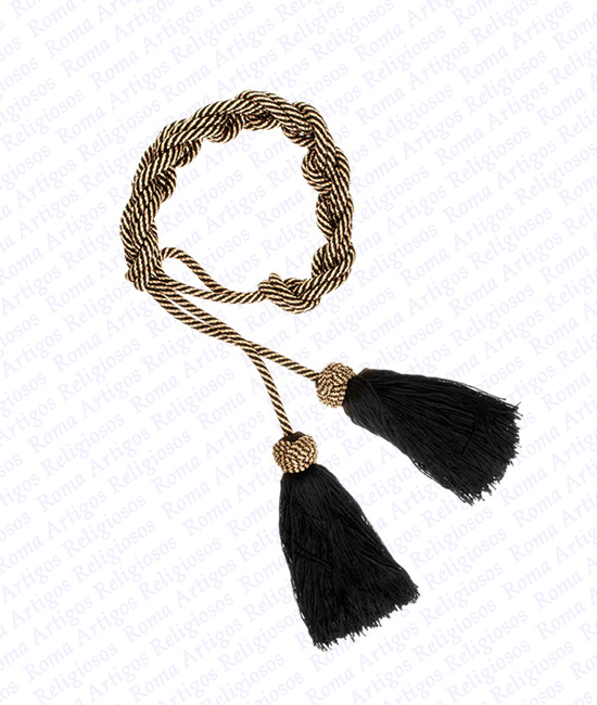 Roma Artigos Religiosos - Cíngulo simples bi-color